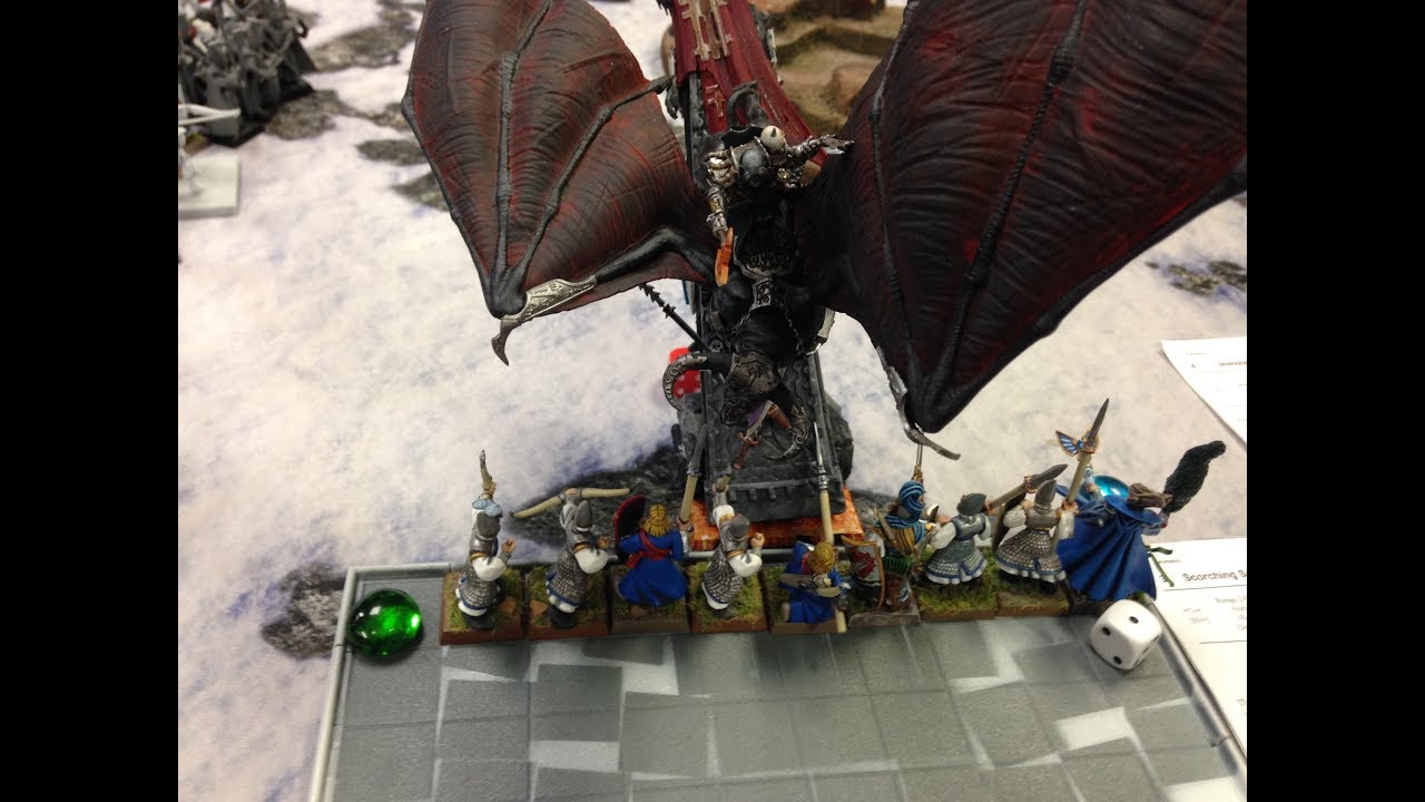 9th Age Battle Report - Highborn Elves vs Infernal Dwarfs - YouTube