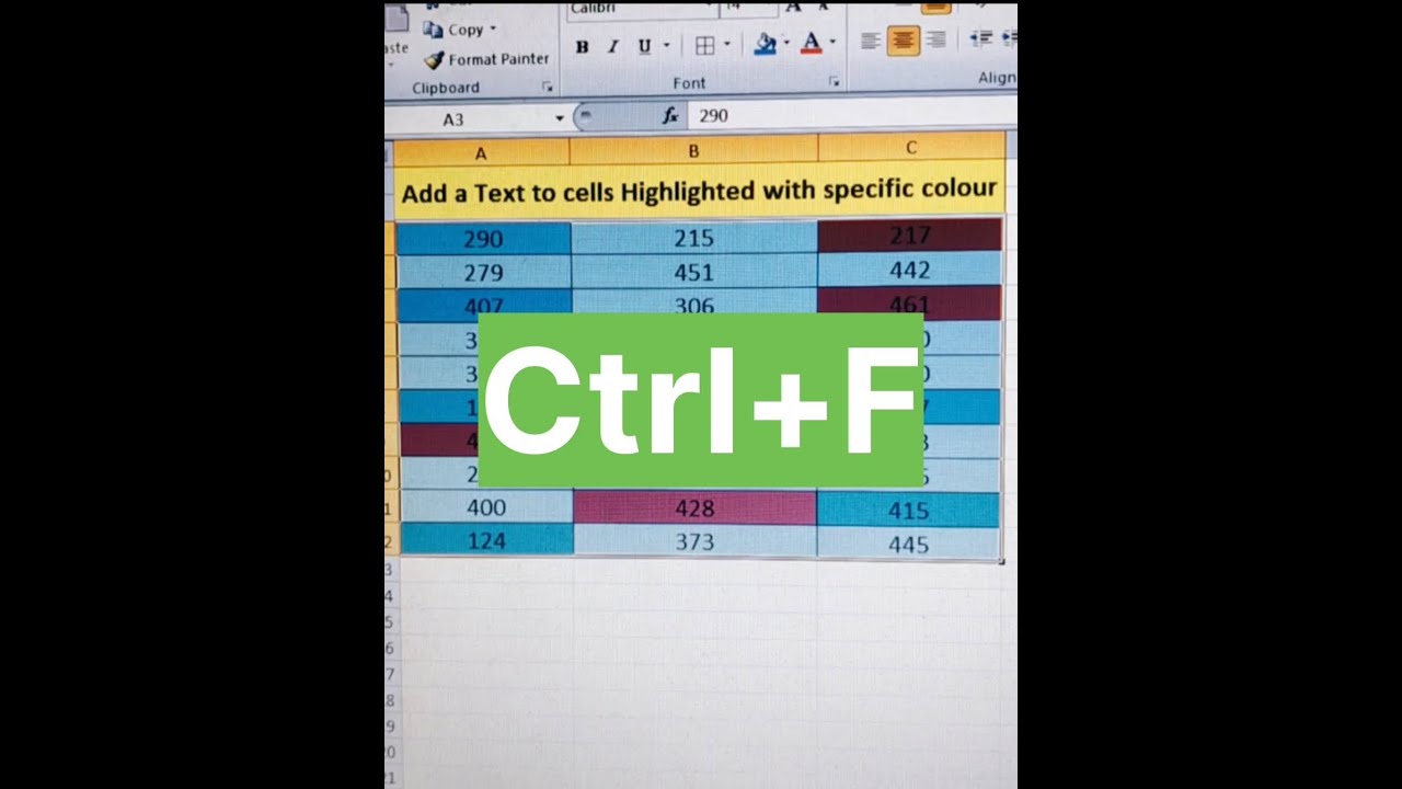 How To Add A Text To Cells Highlighted With Specific Colour In Excel Shorts Exceltips 1212