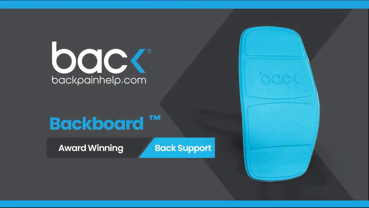 Backboard Classic - Award winning, adjustable lumbar support - YouTube