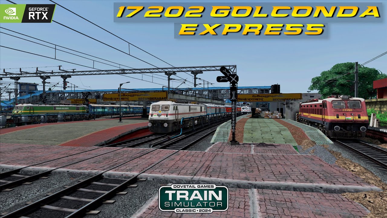 17202 Golconda Express | ICF Journey | SCR | Railworks | Indian Train ...
