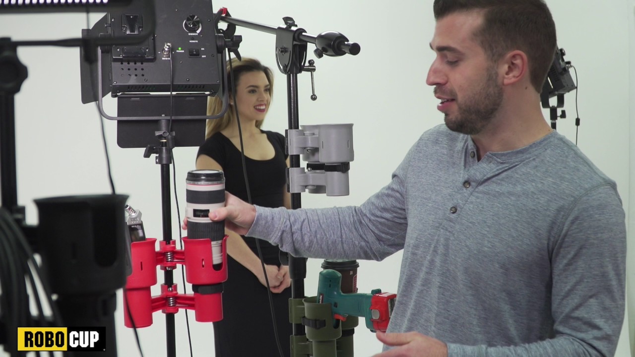 ROBOCUP CADDY CUP DRINK HOLDER FILM FILMMAKER GRIP LIGHTING SOUND - YouTube