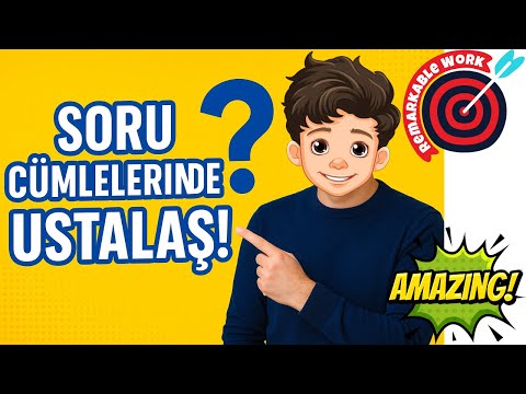 Tek Videoda İNGİLİZCE Soru Kalıpları ve Cümleleri - (WH Questions + Yes/No)