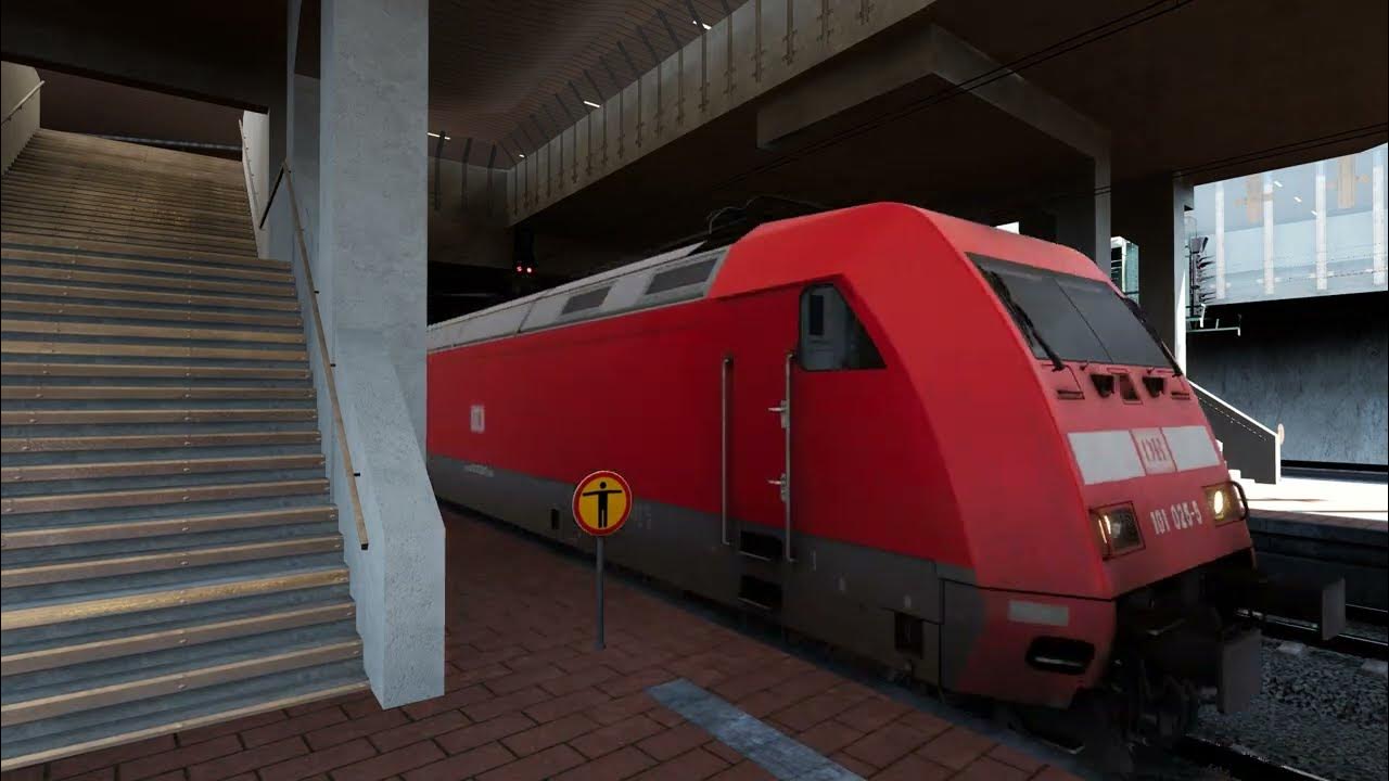 DB BR 101 Intercity arrival and departure at Kassel-Wilhelmshöhe - YouTube