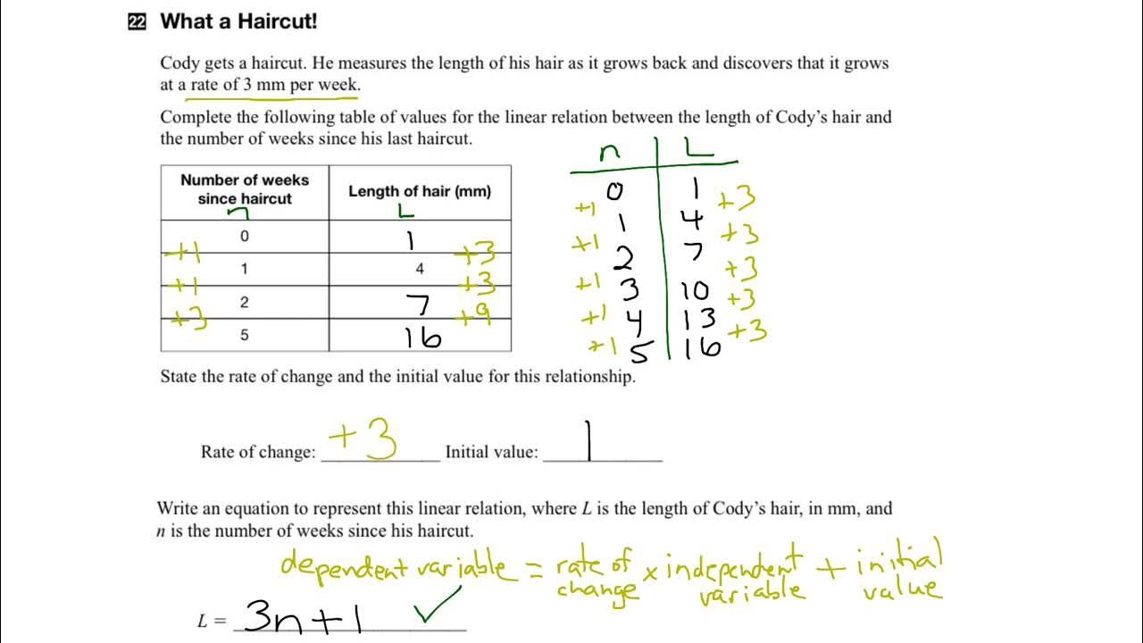 EQAO Grade 9 Applied Math 2015 Open Response Question 22 Solution - YouTube