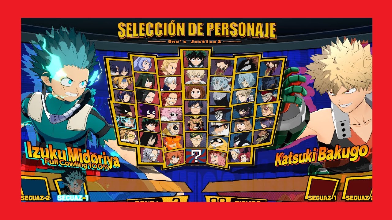 MY HERO ONE'S JUSTICE 2 TODOS LOS PERSONAJES MAS DLC Y TODOS LOS ...