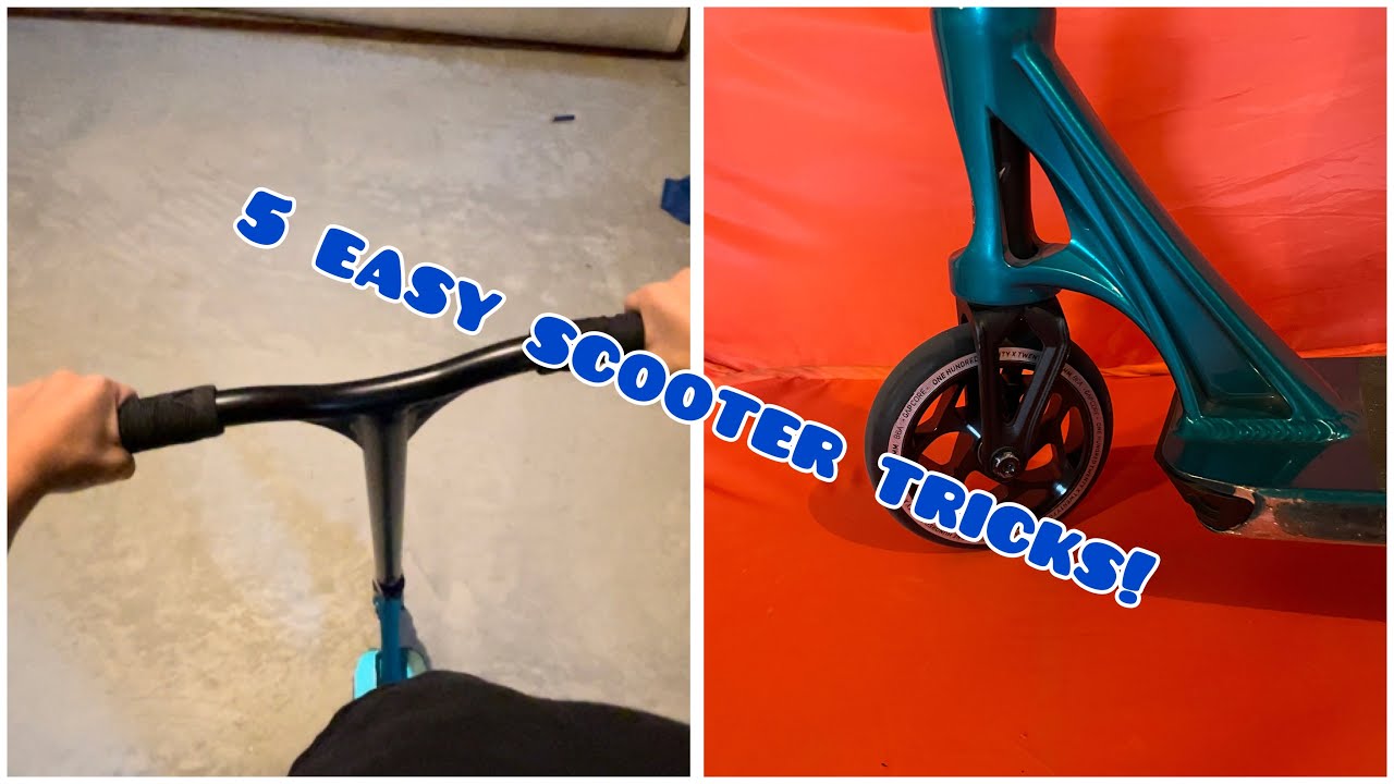 5 EASY SCOOTER TRICKS TO LEARN! - YouTube