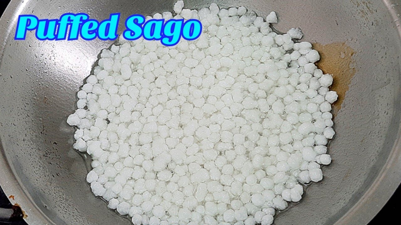Puffed Sago//no salt, no sand make Puffed Sago in Home//saggubiyam ...
