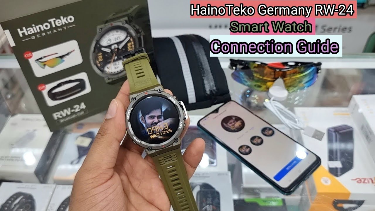 HainoTeko Germany RW-24 Smart Watch Unboxing | Features | Connection ...