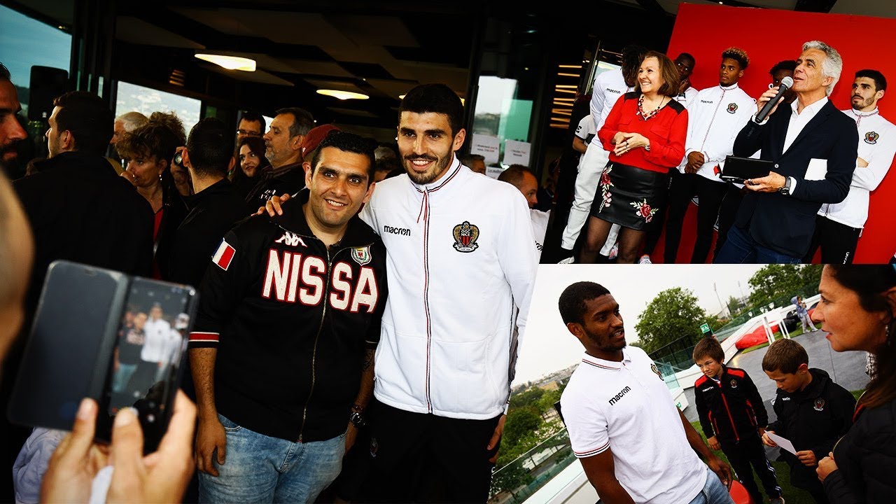 La fête des supporters au centre d'entrainement de l'OGC Nice - YouTube