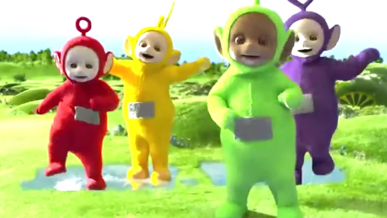 Teletubbies Caindo Dancando The Splashing Dance | Teletubbies Wiki