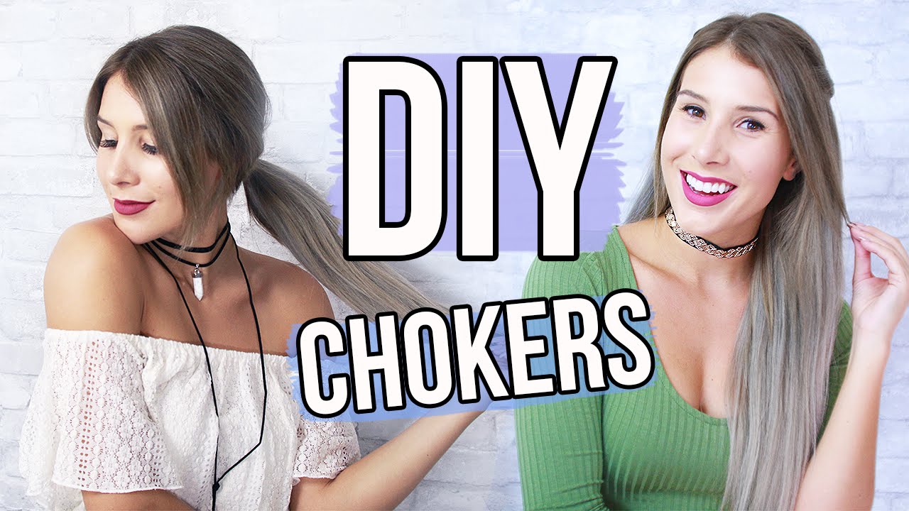 DIY Tumblr Chokers | Fun Summer Project Idea!! - YouTube