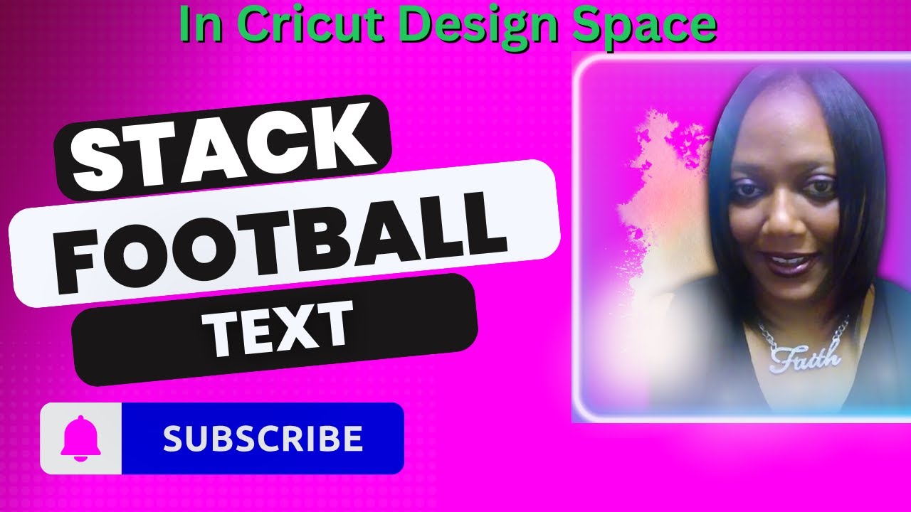 Football Stack text Effect In Cricut - YouTube