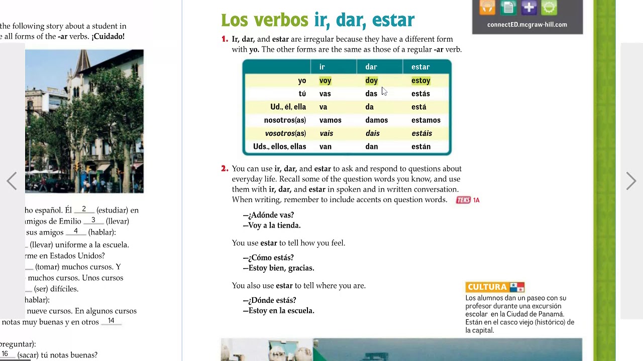 Chapter 3: Ir, Dar y Estar - YouTube