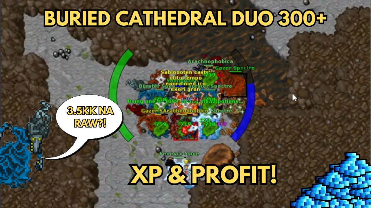 [TIBIA] BURIED CATHEDRAL A MELHOR HUNT DUO 300+ NO TIBIA! - YouTube