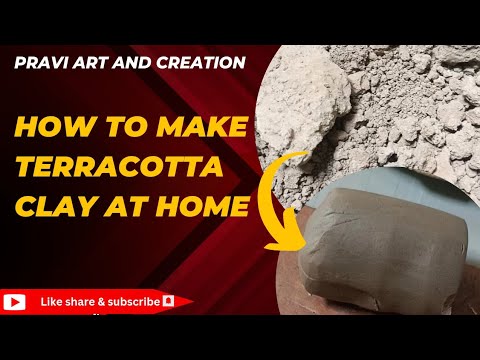 How to make terracotta clay at home|| #terracottajwellery # ...