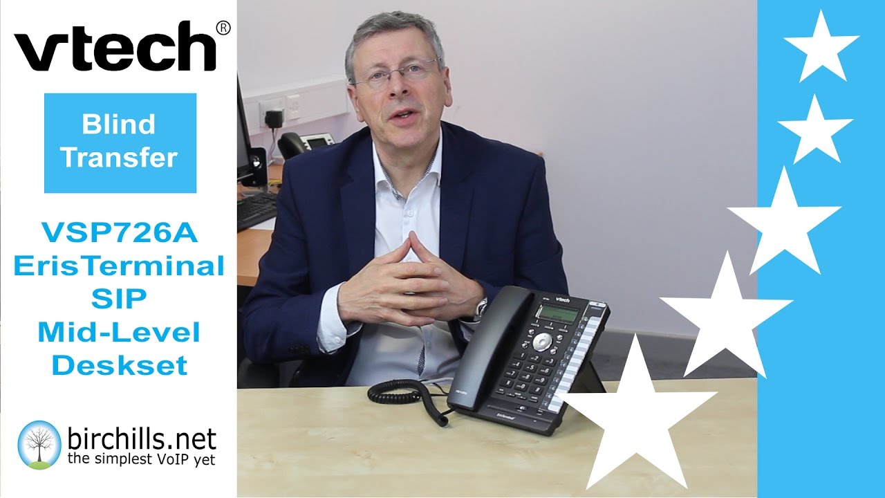 How To Do A Blind Transfer Using A Vtech VSP276A Deskset - YouTube