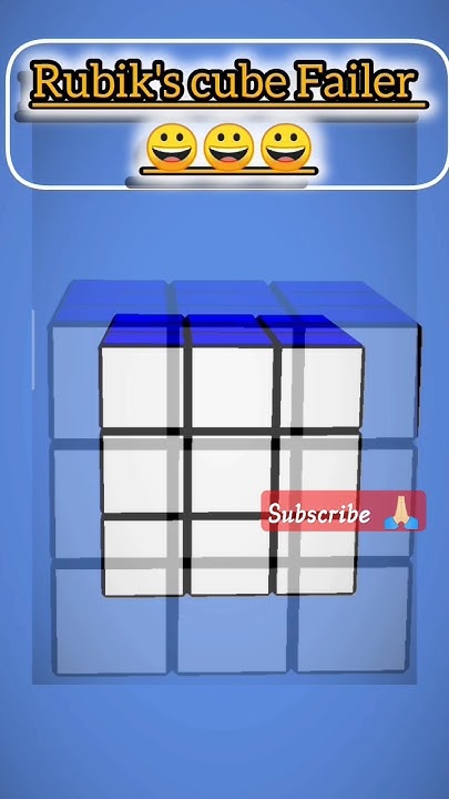 Rubik's cube FAIL #rubiks #fail - YouTube