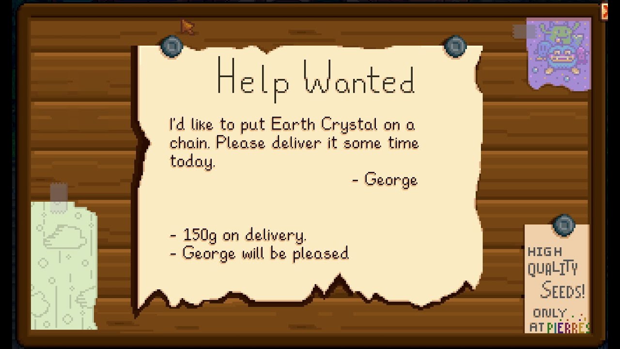 FIND EARTH CRYSTAL N QUEST EARTH CRYSTAL || STARDEW VALLEY - YouTube