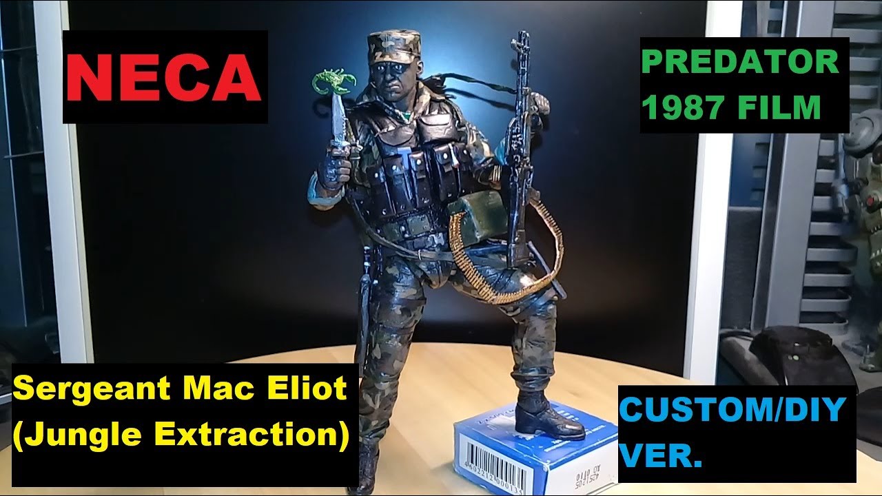 Sergeant Mac Eliot (Jungle Extraction), Series 8, Predator, Neca ...