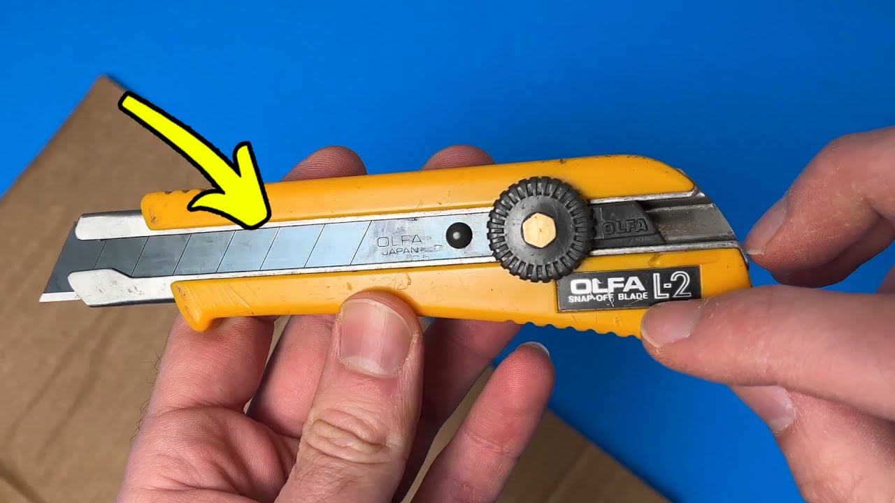 QUICK REVIEW: OLFA 18mm Heavy-Duty Utility Knife (L-2) - YouTube