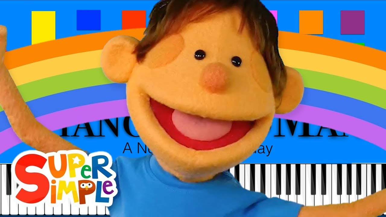 What's Your Favorite Color Super Simple Songs Slow EASY Medium 4K Piano ...