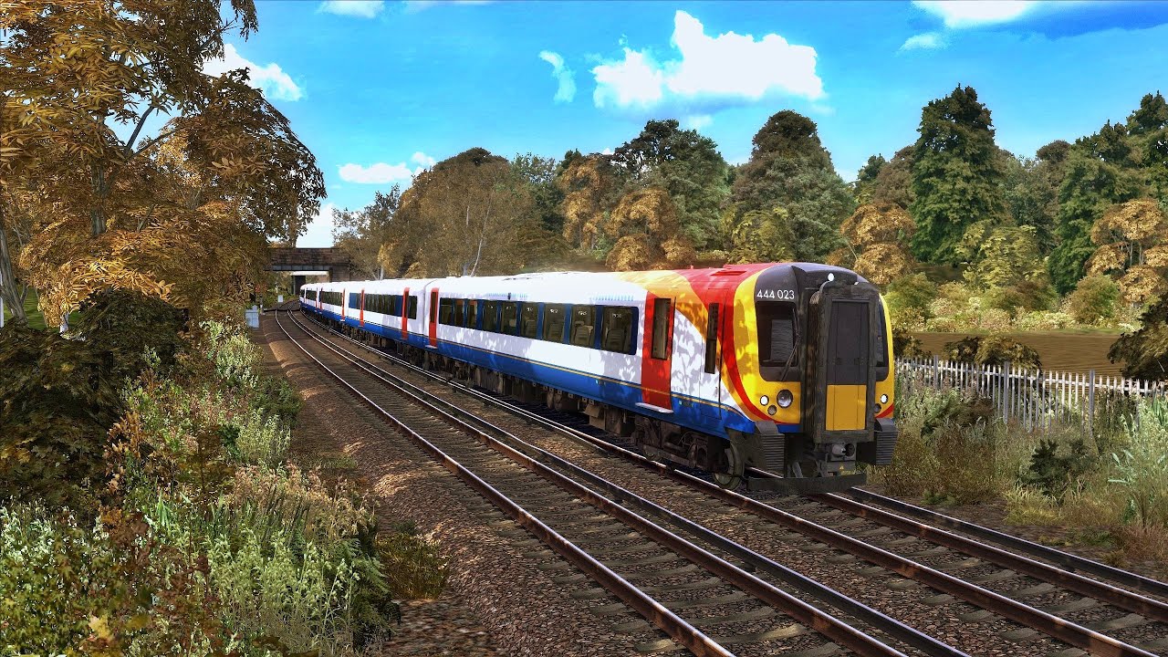 Train Simulator classic AP Class 444 Portsmouth Direct Line - YouTube