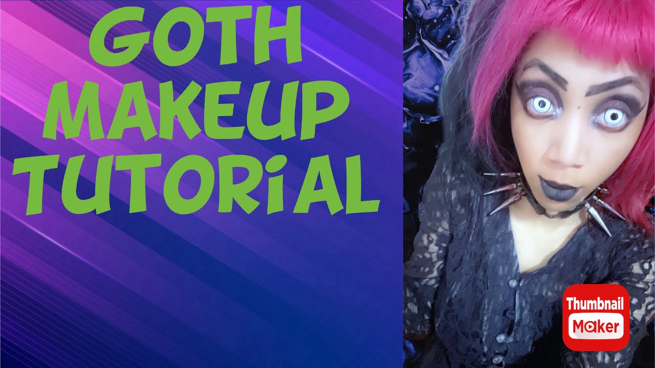 How I do my romantic goth makeup - YouTube
