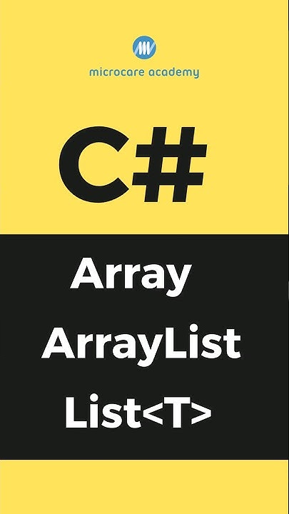 C# arraylist vs list #shorts - YouTube