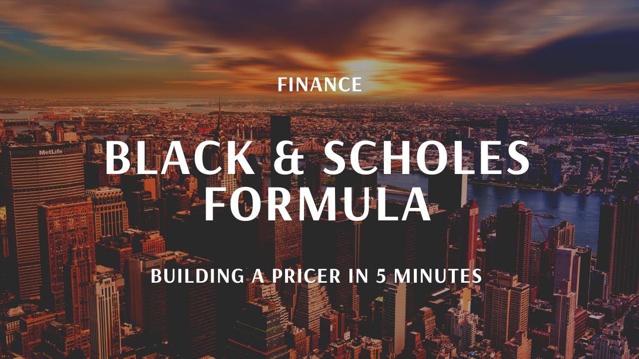 Building a call pricer based on Black & Scholes in less than 5 minutes ...