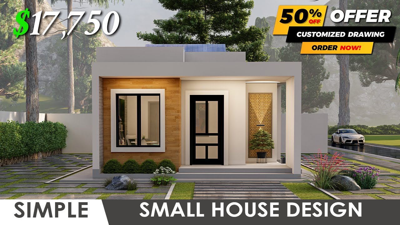 2 Bedroom small House Design | 7mx7m House Plan | House Design Ideas ...
