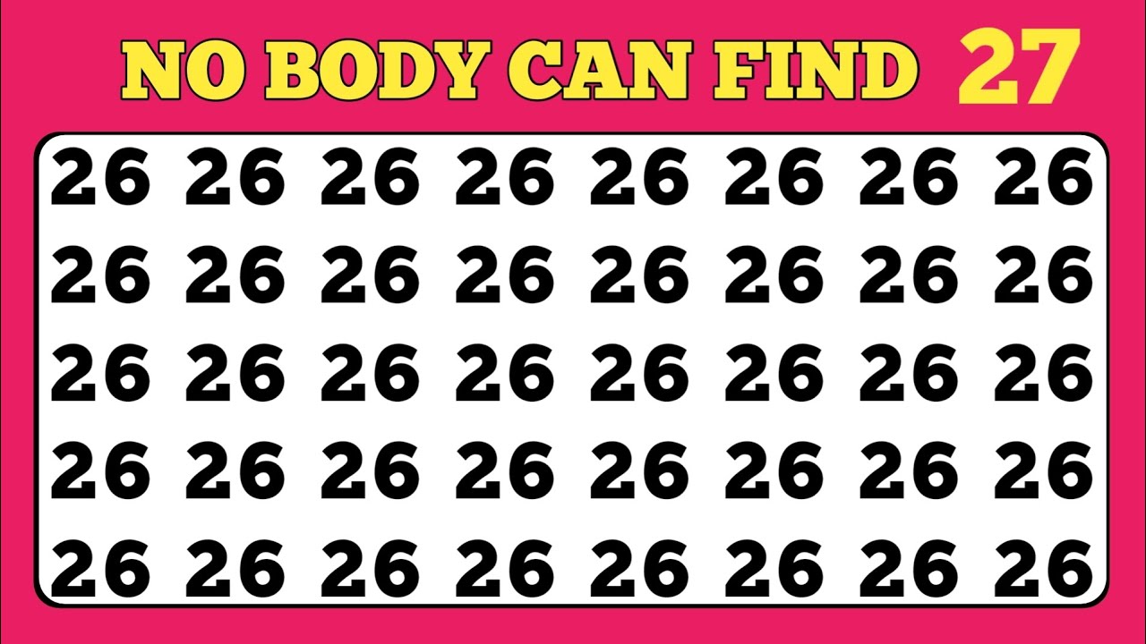 Spot The Odd One Out | Find The Odd Number and Letter Edition | Easy ...