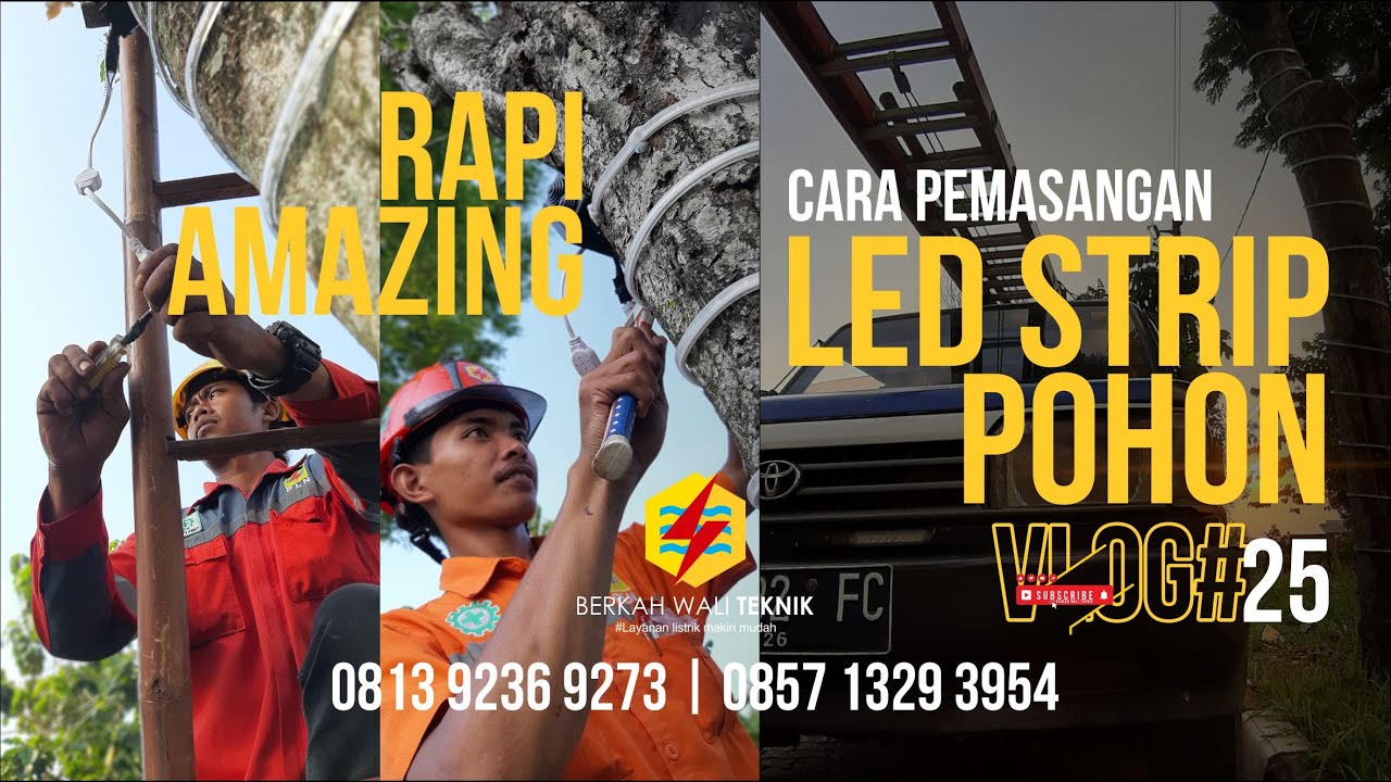 CARA PEMASANGAN LED STRIP POHON || RAPI || PERUM AYODYA - YouTube