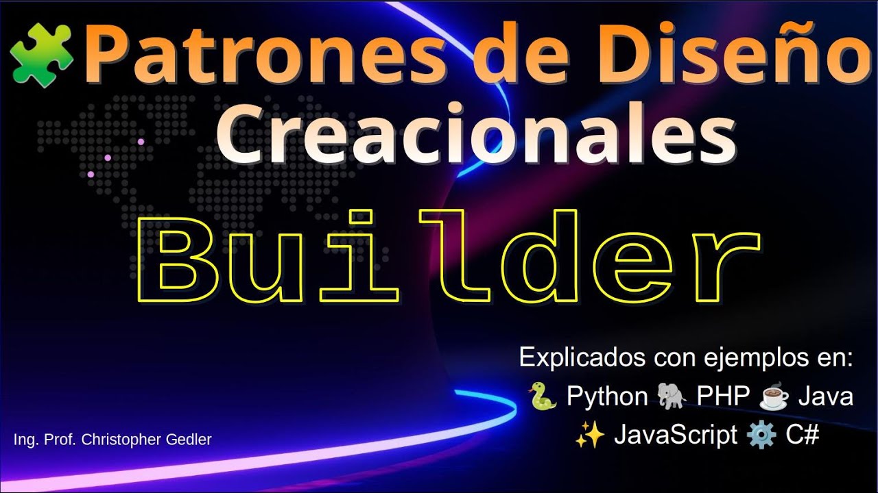 🧩 Patrones de Diseño Creacionales - Patrón Builder - YouTube