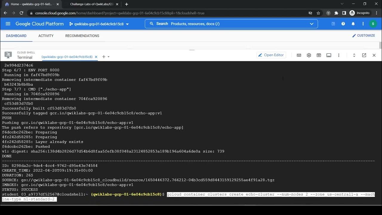 Build And Deploy A Docker Image To A Kubernetes Cluster Gsp 304 Facilitator Program 22