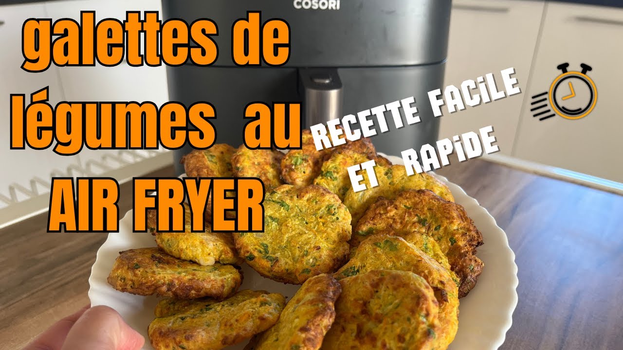 galette de légumes au airfryer - YouTube
