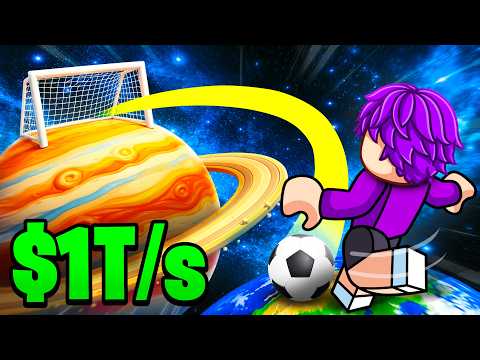 NOOB to PRO in Roblox KICK BALL TO SPACE...