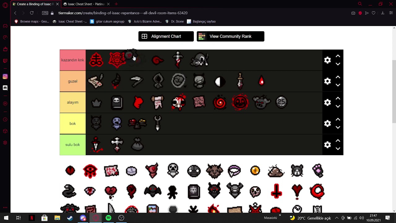 Item Tier List #1 / Devil Deal - YouTube
