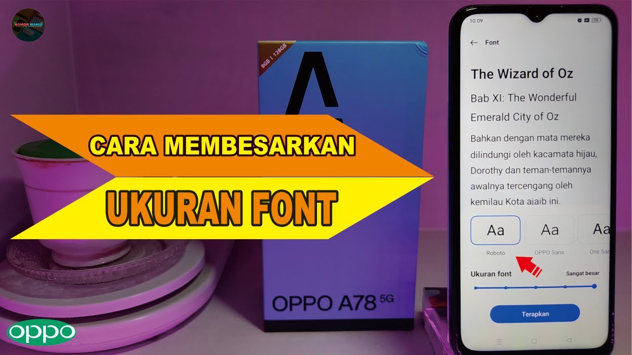 Cara Memperbesar Ukuran Huruf Oppo A78 | Memperbesar Ukuran Font Hp ...