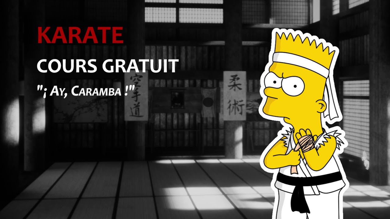 Rentrée Karaté avec Bart Simpson - YouTube