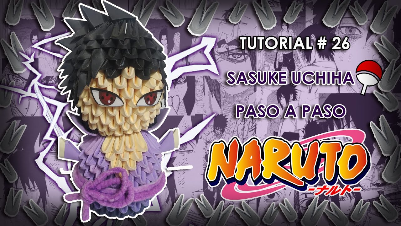 ¿Cómo hacer a SASUKE UCHIHA 🍭 en Origami3D? ️| NARUTO ⛩️ |Tutorial paso ...