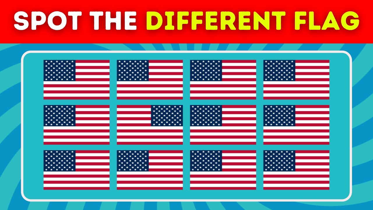 🌍 Spot the Different Flag | Flag Quiz | Easy, Medium, Hard, Impossible ...