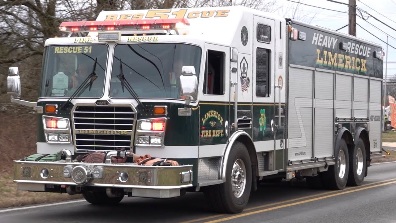 Limerick Fire Department Rescue 51 Responding 8/8/22 - YouTube