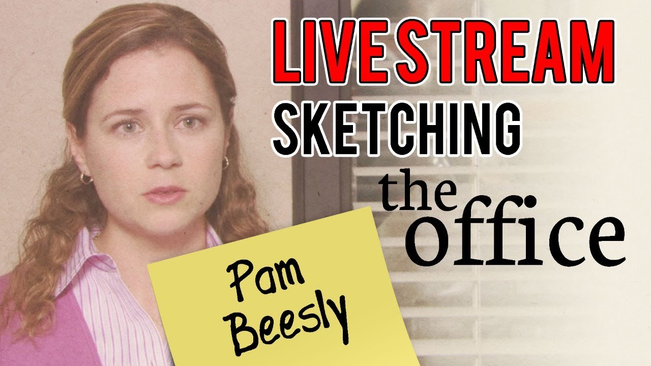 Live Stream - Caricaturing The Office - Pam Beesly - YouTube