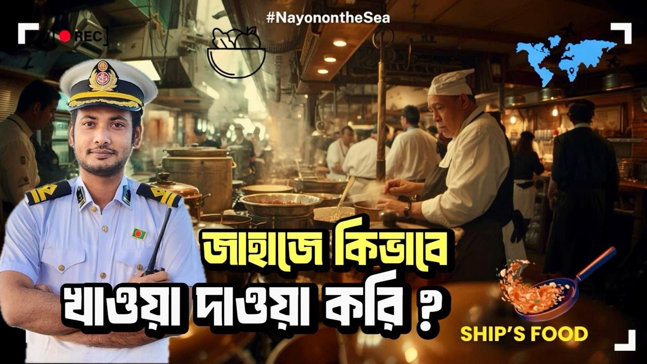 জাহাজে আমরা কীভাবে ও কোথায় খাওয়া-দাওয়া করি? | Merchant Ship Mess ...