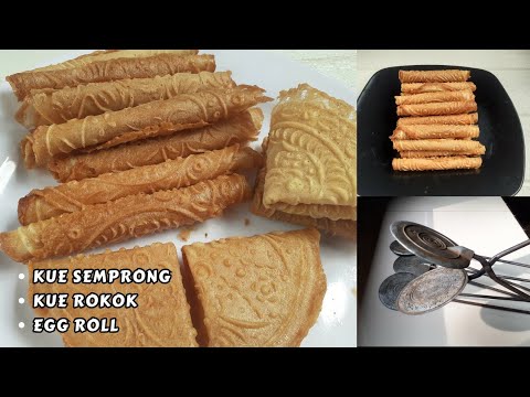 RESEP KUE SEMPRONG / RESEP KUE ROKOK / RESEP EGG ROLL - YouTube