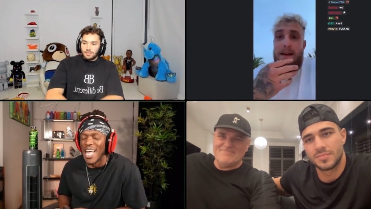 KSI, TOMMY FURY, JOHN FURY, JAKE PAUL, ADIN ROSS PRE FIGHT SHOW FULL ...