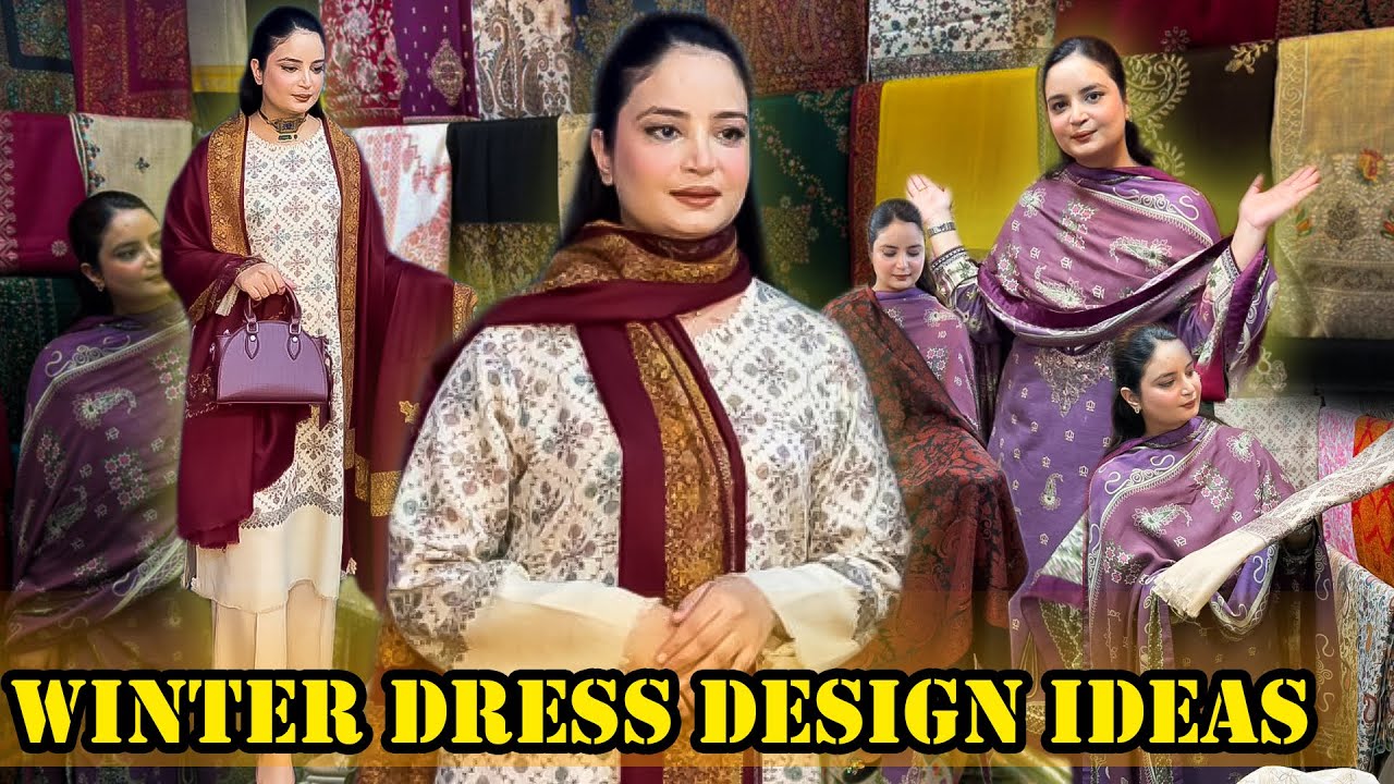 Handmade Winter Magic: Pashmina Shawl Dress DIY from Scratch 2025 - YouTube
