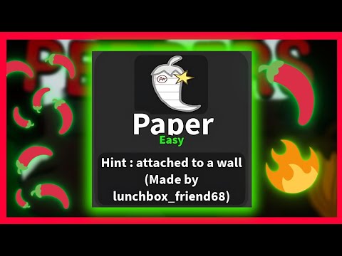 Guide How to Get Paper Pepper Location On Roblox Find the Peppers - YouTube