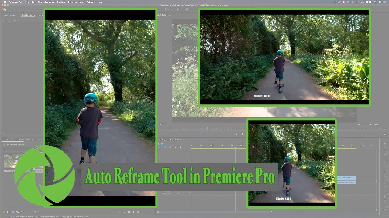 AUTO REFRAME Tool in Pr - YouTube