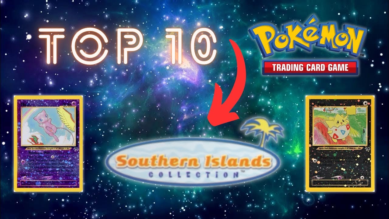 Top 10 EXPENSIVE Southern Islands Promo Cards 🏝️ #pokemon #top10 #mew ...